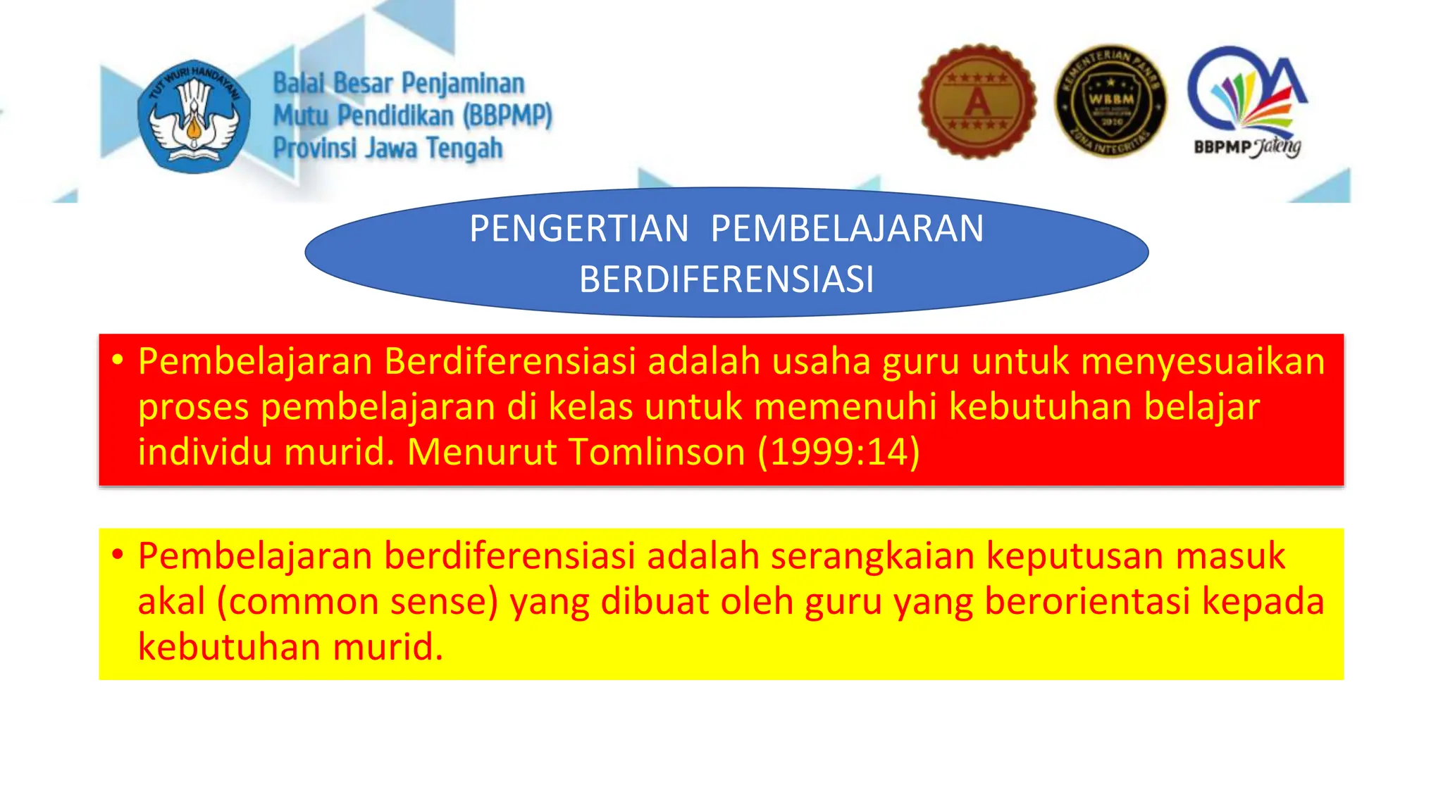 pembelajaran DIFERENSIASI SMP kurikulum merdeka | PPTX