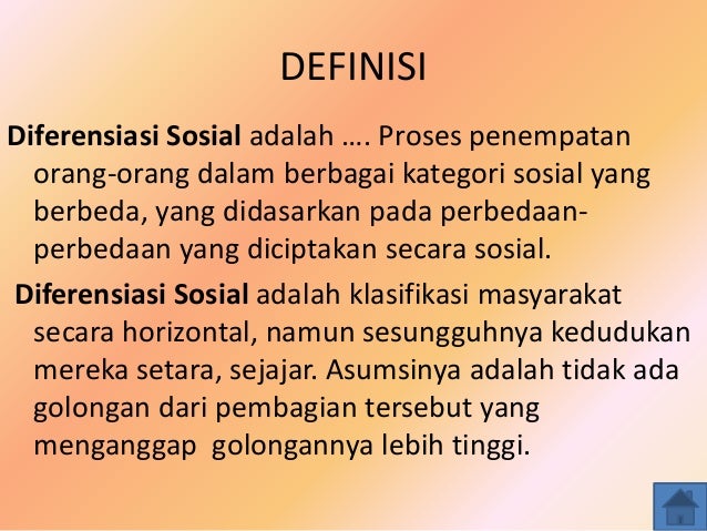Diferensiasi Sosial