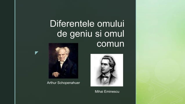Diferentele omului de geniu si omul comun | PPTX