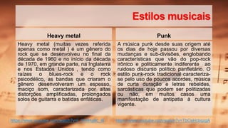 História: diferentes gêneros musicais | PPTX