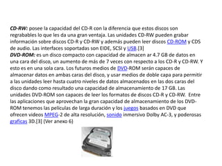 Diferentes tipos de almacenamiento | PPTX