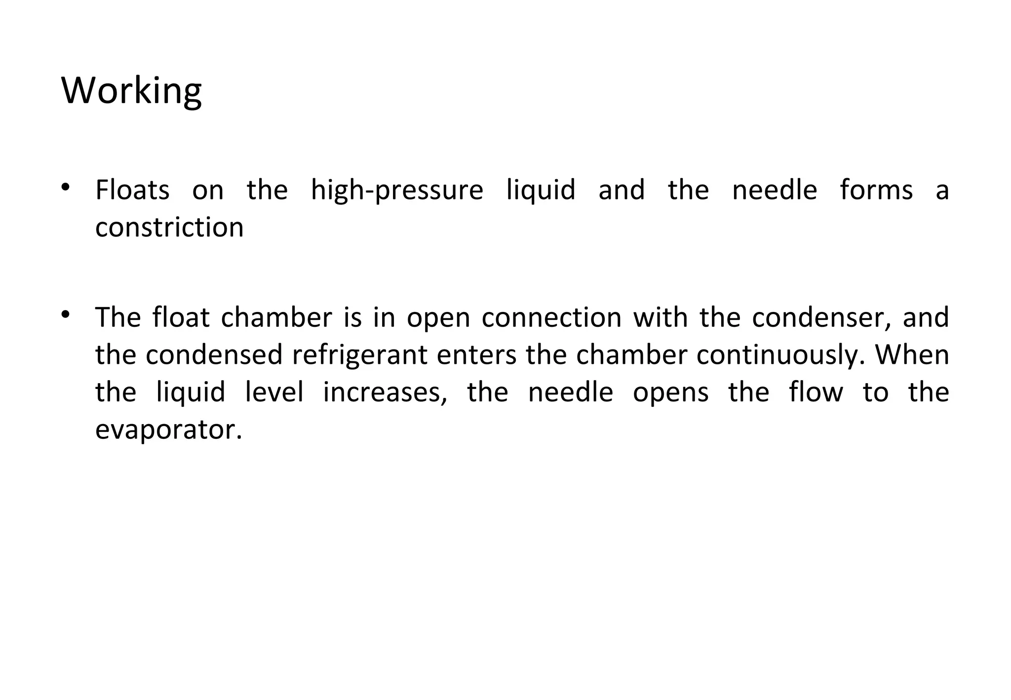 Different types of expansion device used in refrigerator - tharmal II ...