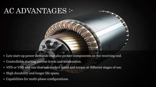 Difference between Ac and Dc Motor | PPTX