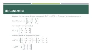 differential equation and linear algebra presentation | PPTX