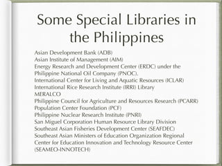 Types of Libraries: Public, Special, School, and Academic | PDF