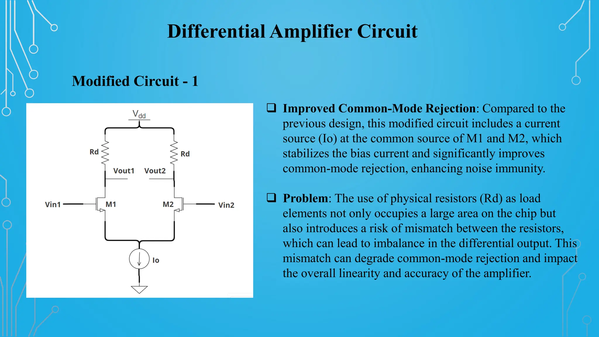 DiffERENTIAL AMPLIFIER AND ITS WORKING LAYOUT | PDF