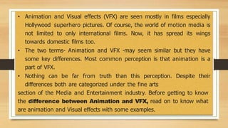 DIFF BET VFX AND ANIMATION.pptx