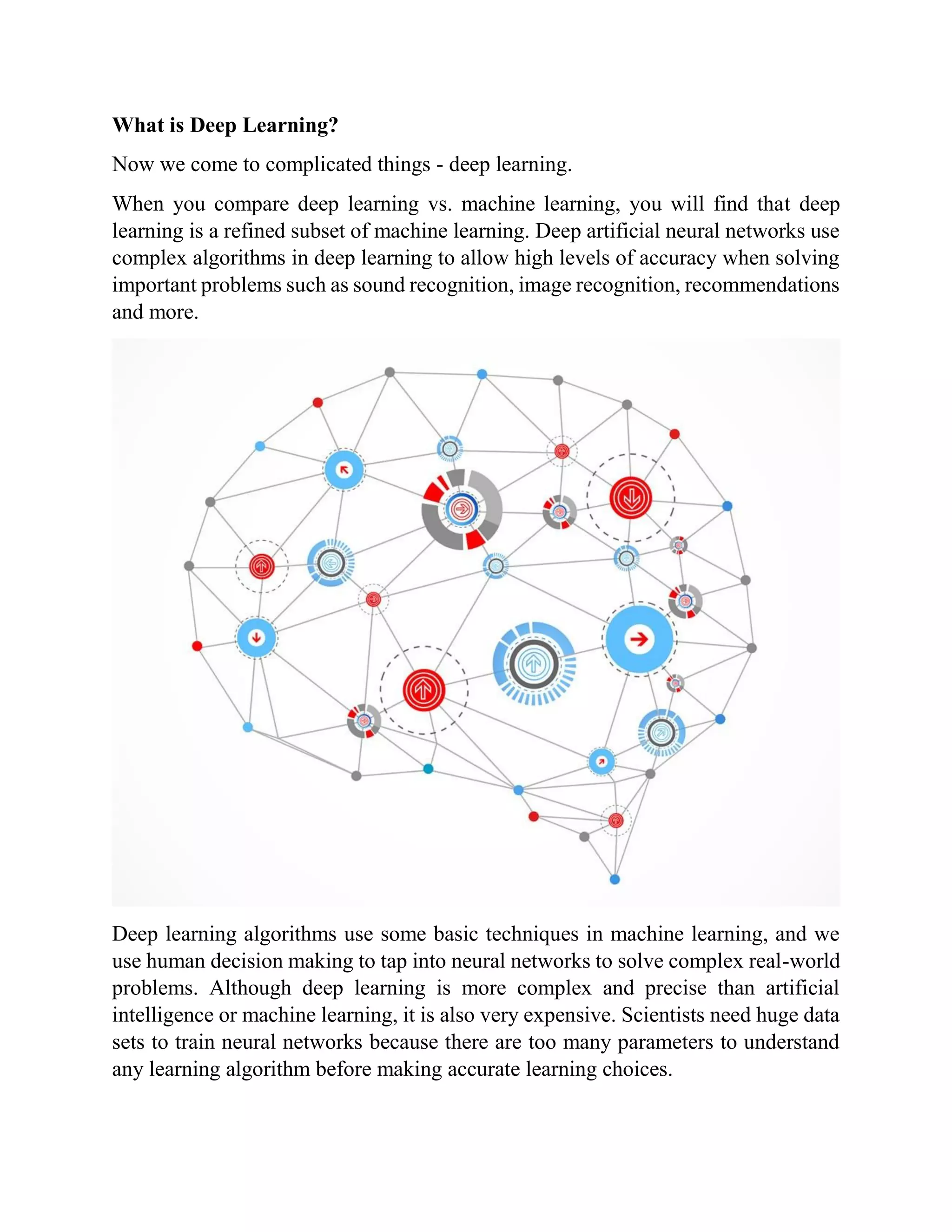 Diff between AI& ML&DL | PDF | Artificial Intelligence | Technology & Computing