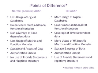 How HR ABAP is difference with ABAP ? | PPT