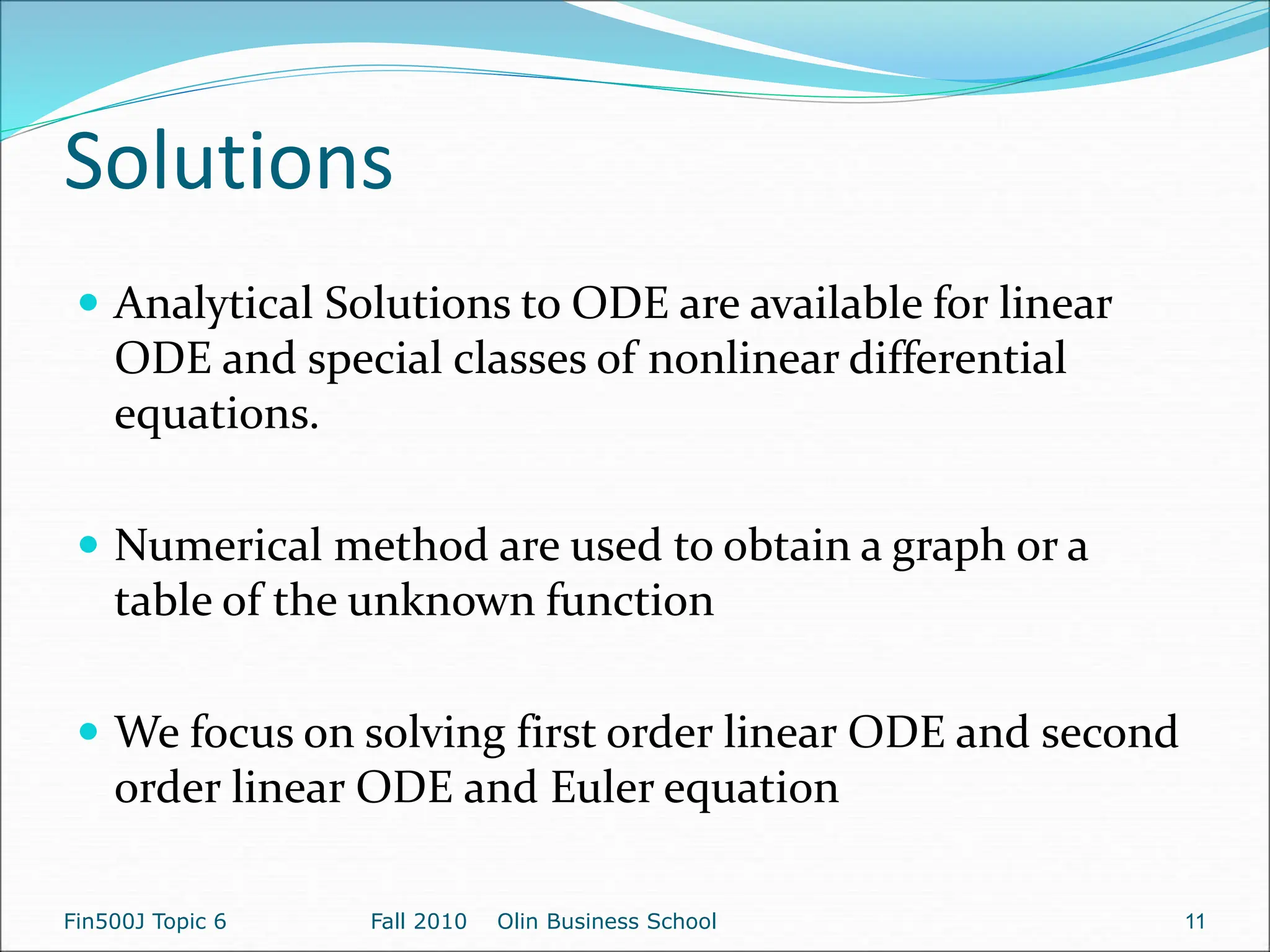 Introduction to ordinary differential equation | PPT
