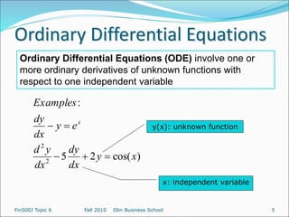 Introduction to ordinary differential equation | PPT