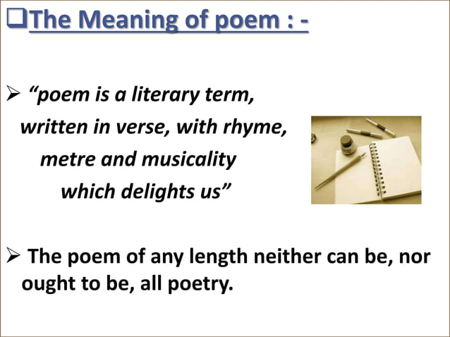 Differant between poem and poetry | PPT