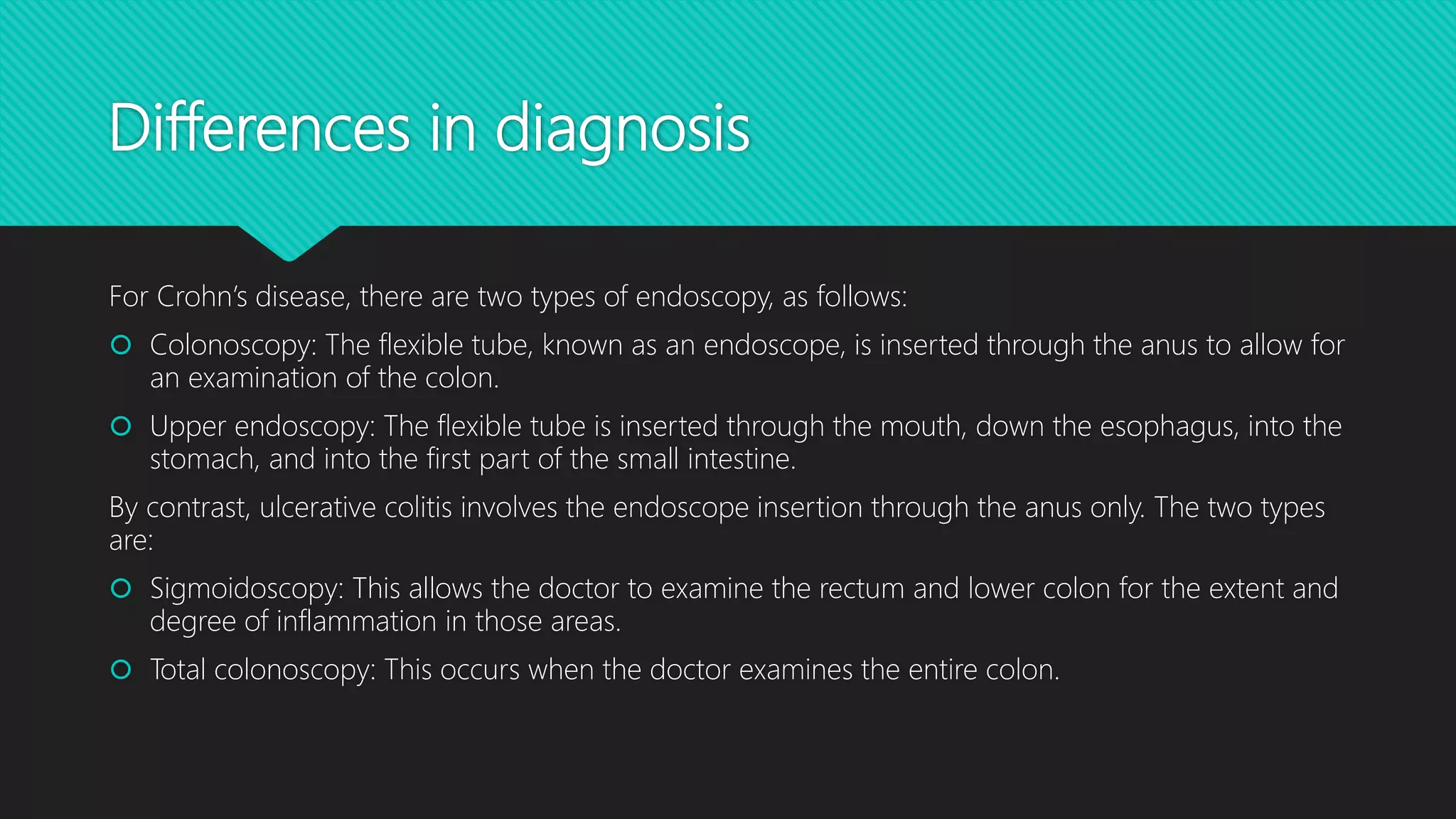 Difference between Crohn's Disease and Ulcerative Colitis | PPTX