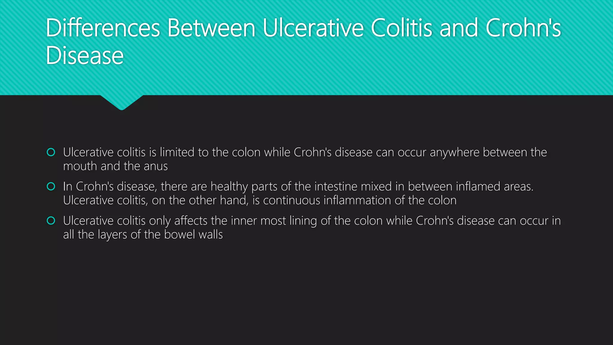 Difference between Crohn's Disease and Ulcerative Colitis | PPTX