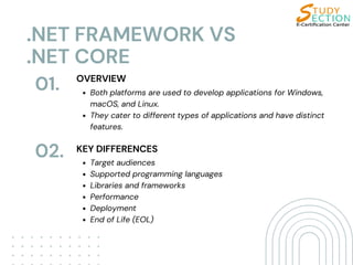 Introduction to .NET Framework and .NET Core | PDF