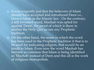 Difference beteen-deen-religion | PPT