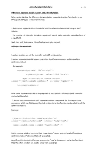 Difference Between Action Support Pdf