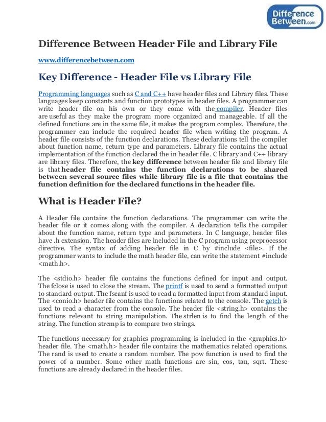 Difference-Between-Header-File-and-Library-File.pdf Difference-Between-Header-File-and-Library-File.pdf