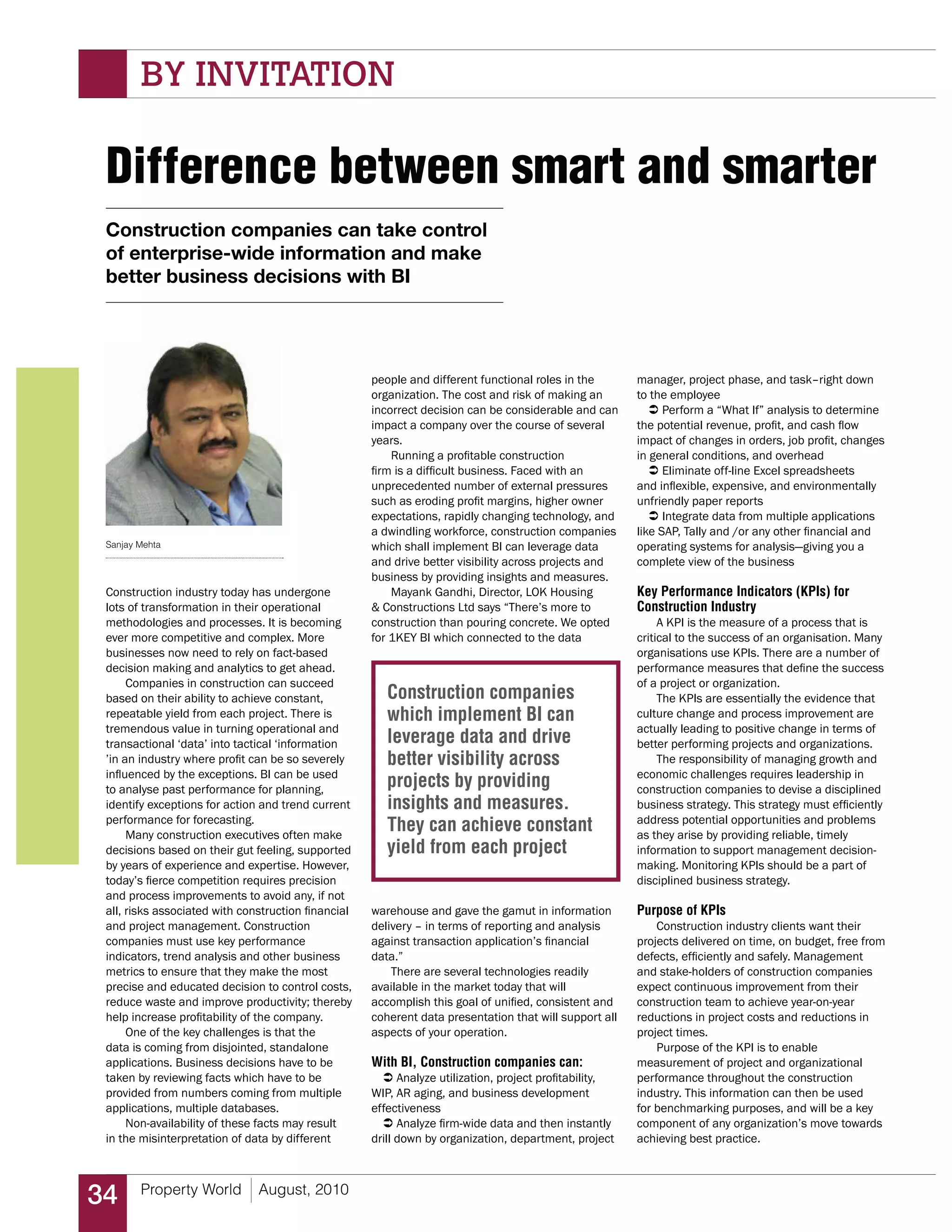 Difference between smart and smarter | PDF | Construction Industry ...