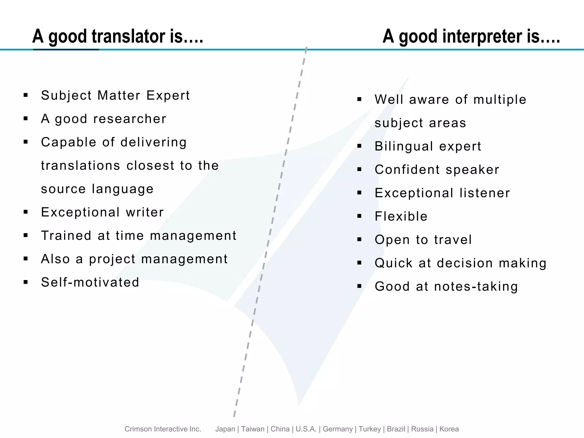 Difference Between Translation and Interpretation | PPTX