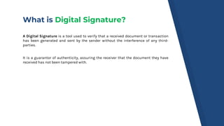 Difference Between Digital Signature vs Digital Certificate | PPTX