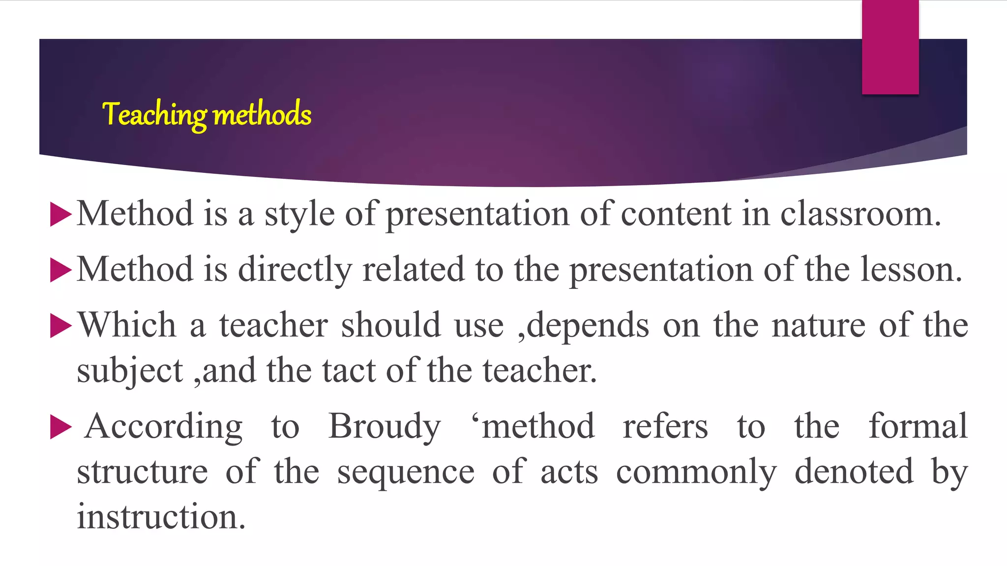 Difference among methods, approaches and strategy | PPTX