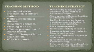 Difference among methods, approaches and strategy | PPTX