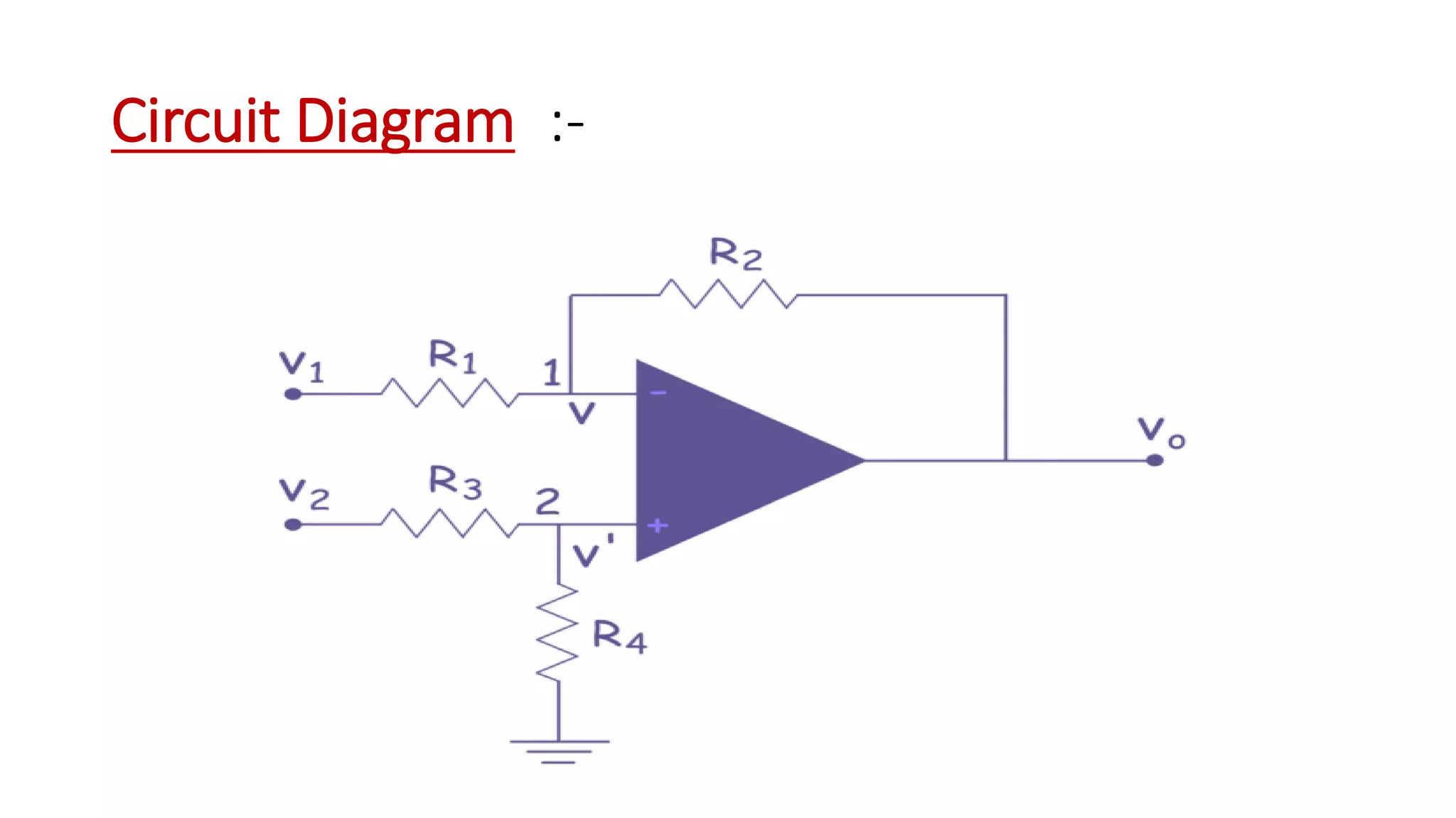 Difference amplifier and subtractor | PPTX