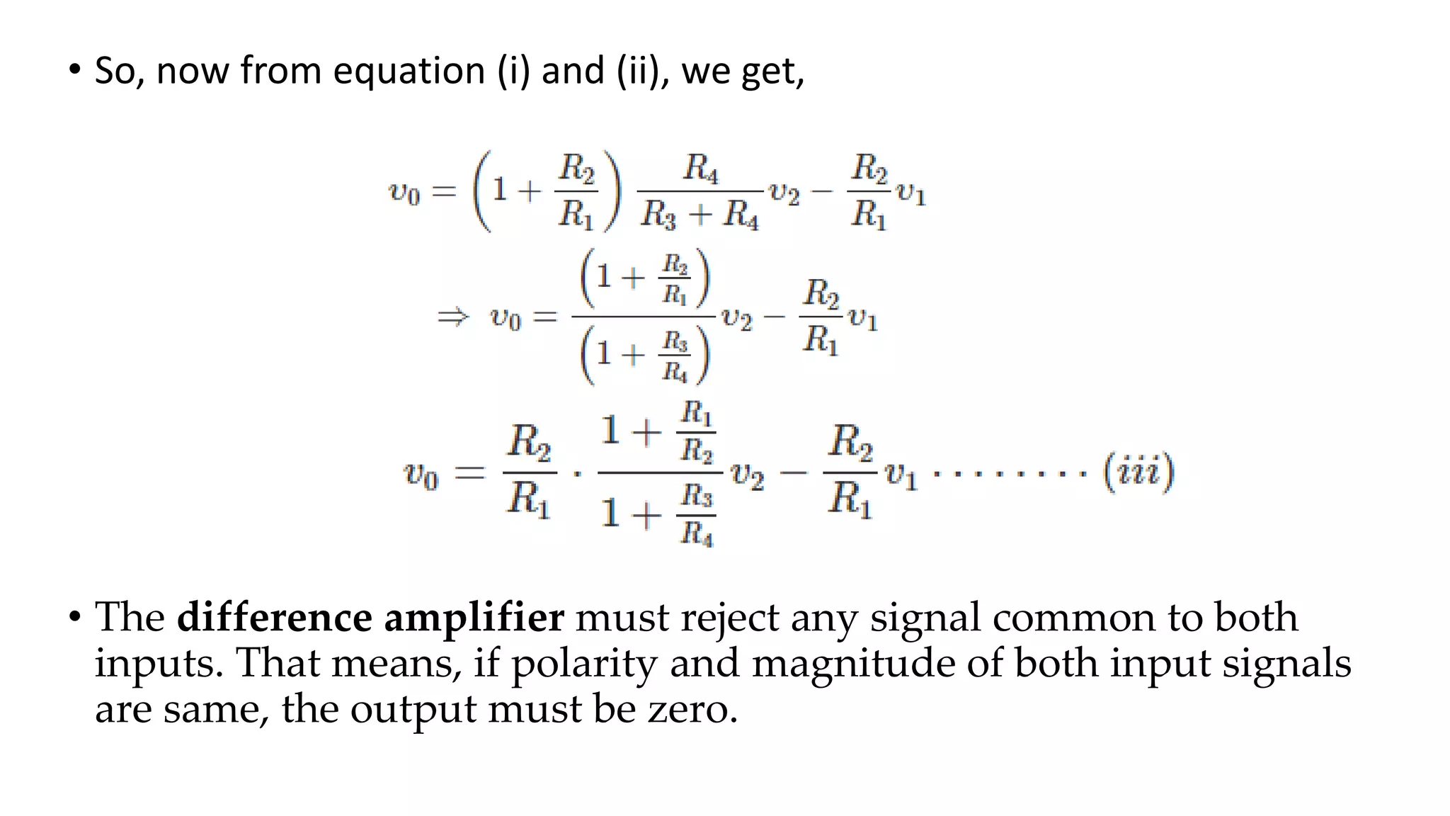 Difference amplifier and subtractor | PPTX