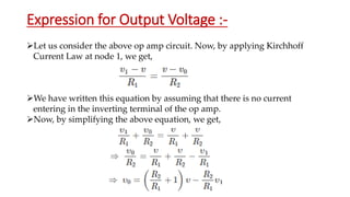 Difference amplifier and subtractor | PPTX