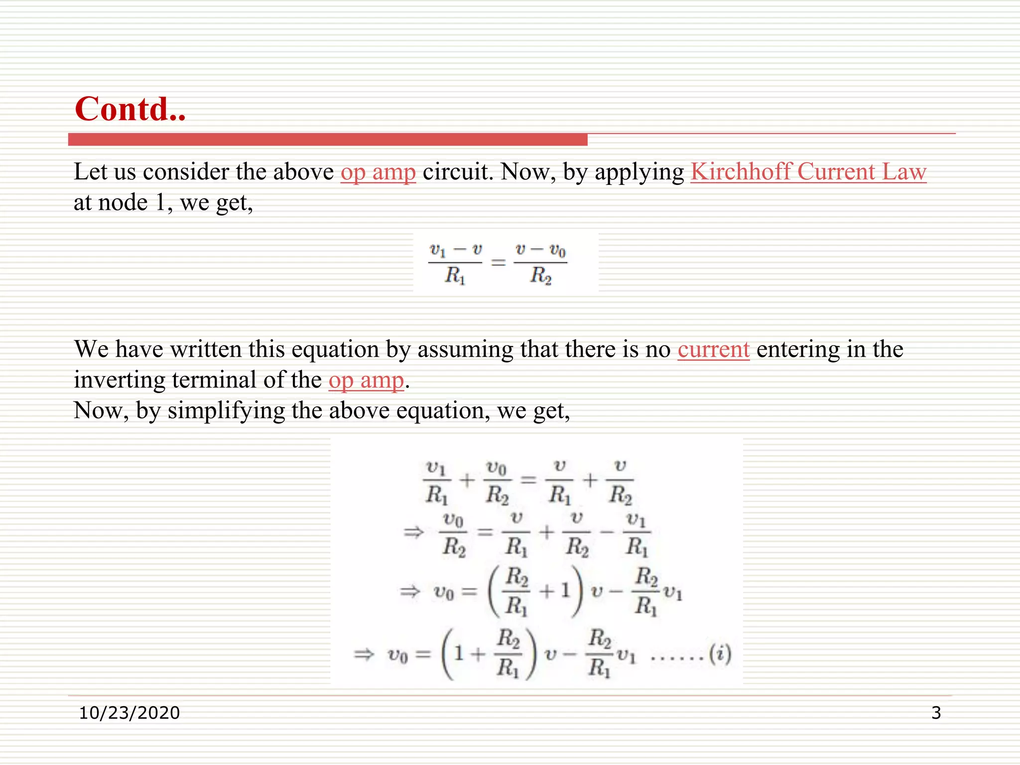 Difference Amplifier or OP Amp Subtractor | PDF