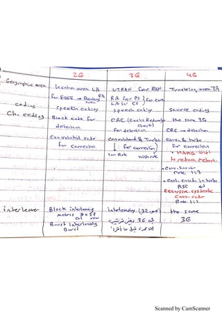 Difference between 2,3,4 generations in mobile communication | PDF