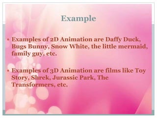 Difference between 2d and 3d Animation | PPTX