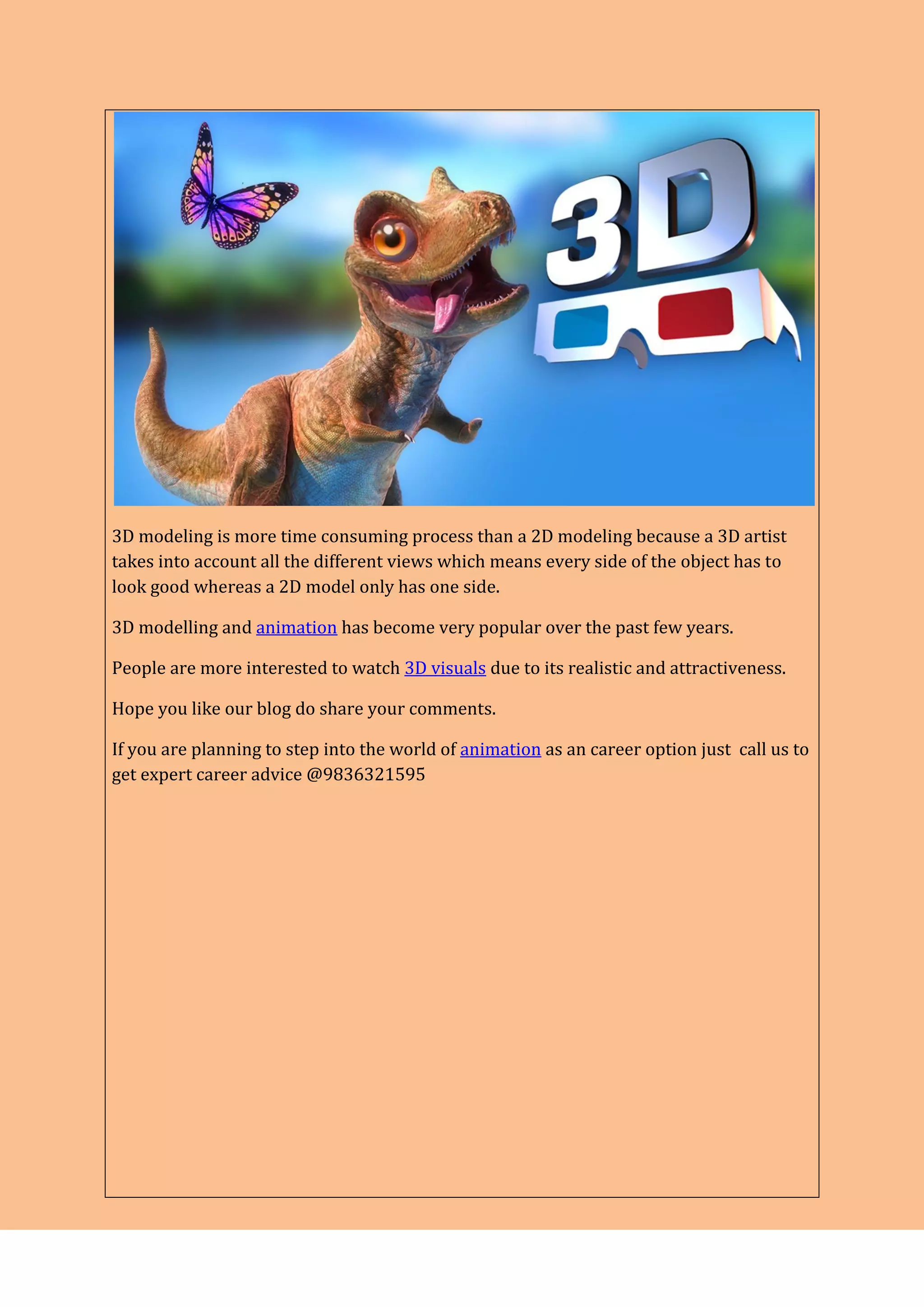 Worthy To Note About 2D & 3D Modeling | PDF