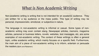 Difference between Academic and Non Academic Writing.pptx