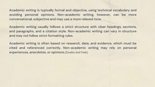 Difference between Academic and Non Academic Writing.pptx