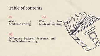 Difference between Academic and Non Academic Writing.pptx