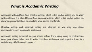 Difference between Academic and Non Academic Writing.pptx
