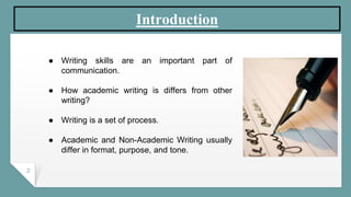 Difference between Academic Writing and Non-academic Writing | PPTX