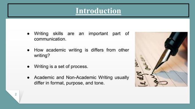 Difference between Academic Writing and Non-academic Writing | PPTX