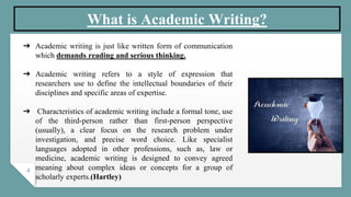 Difference between Academic Writing and Non-academic Writing | PPTX