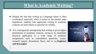 Difference between Academic Writing and Non-academic Writing | PPTX