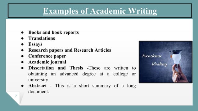Difference between Academic Writing and Non-academic Writing | PPTX