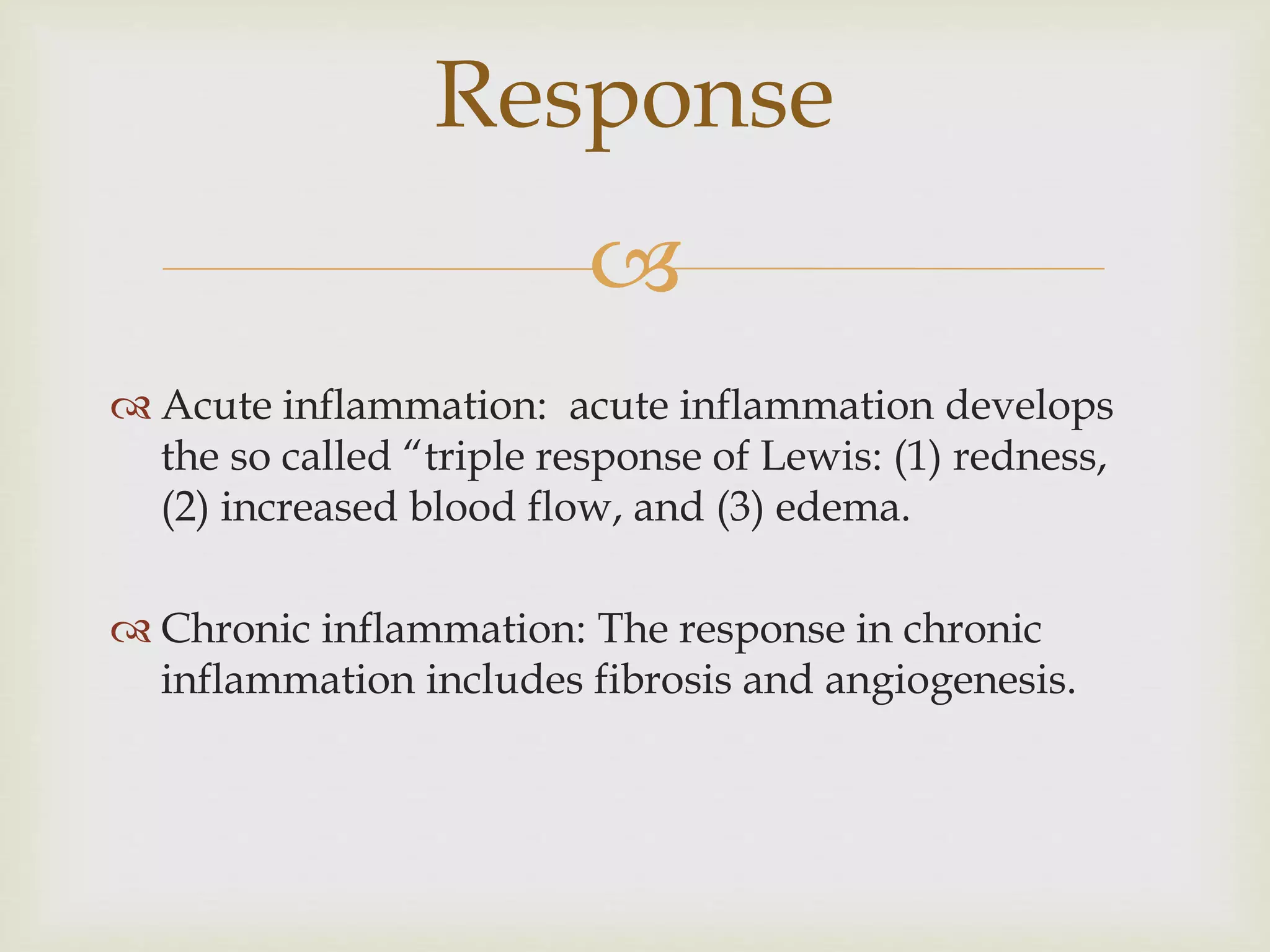 Difference between acute and chronic inflammation | PPTX