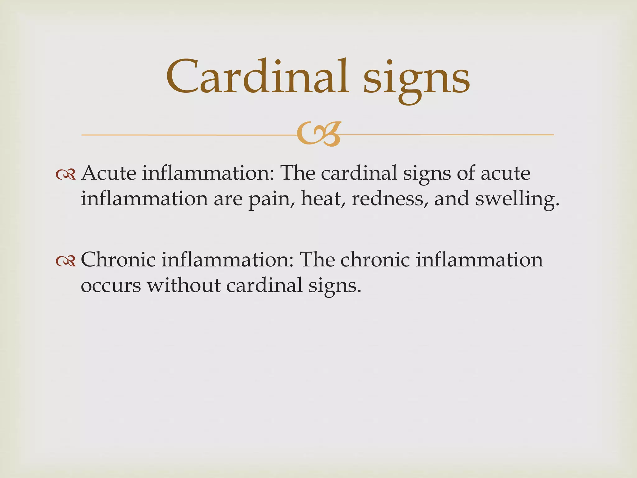 Difference between acute and chronic inflammation | PPTX
