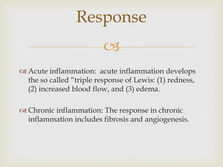 Difference between acute and chronic inflammation | PPTX
