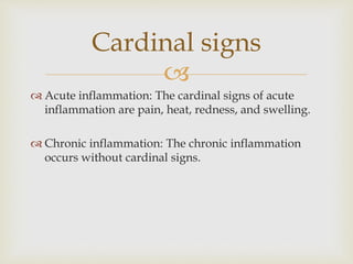 Difference between acute and chronic inflammation | PPTX
