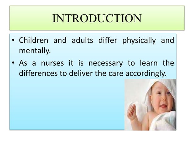 Difference between adult and children | PPTX