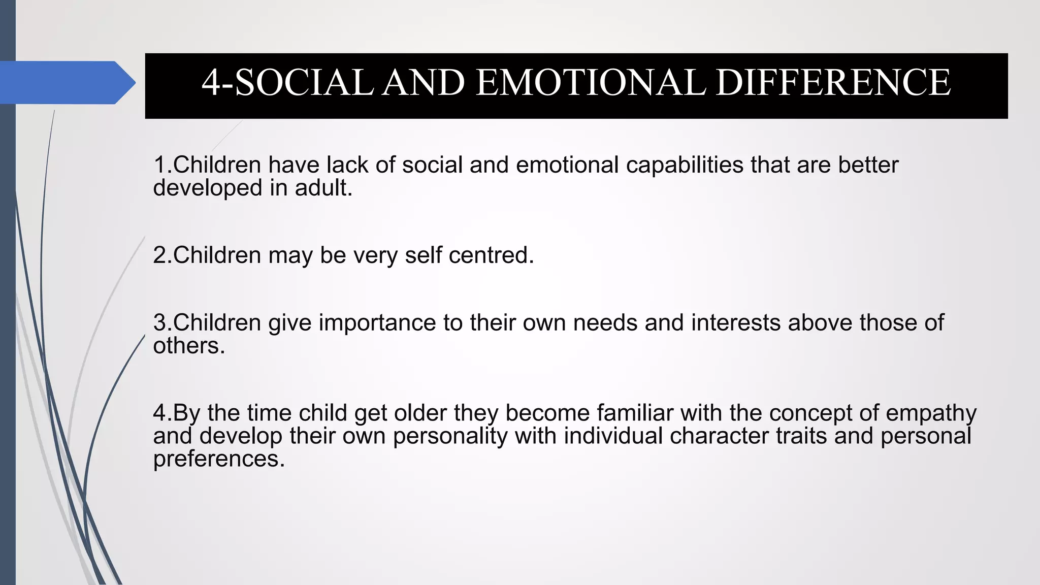 Difference between adulty and child (For B.Sc Nursing) | PPTX