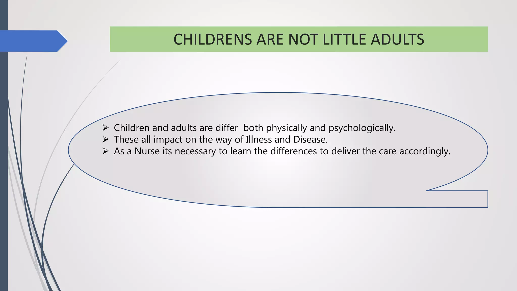 Difference between adulty and child (For B.Sc Nursing) | PPTX